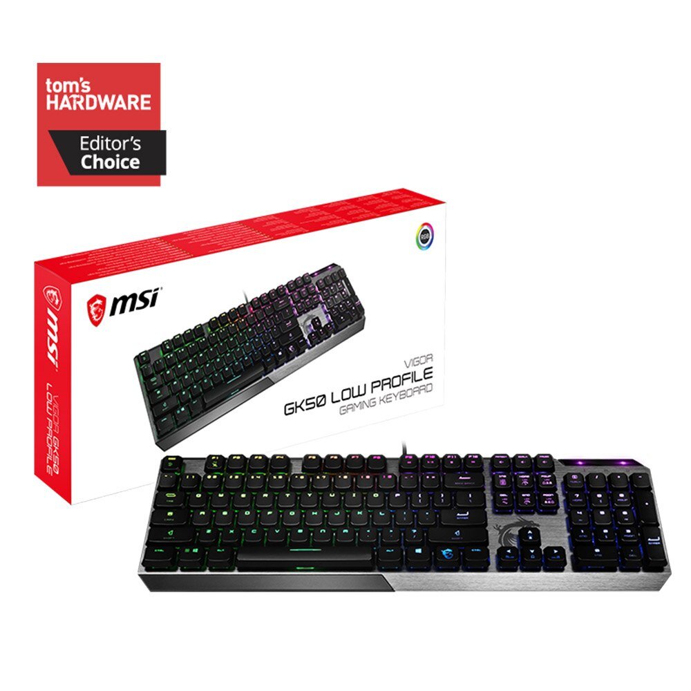 MSI VIGOR GK50 Low Profile Gaming Keyboard | e-Retail.com